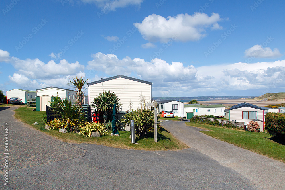 Caravan Park - static caravans in Gower with a panoramic format and a ...
