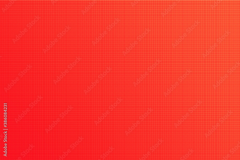 Abstract orange background with optical illusion effect in dot matrix ...