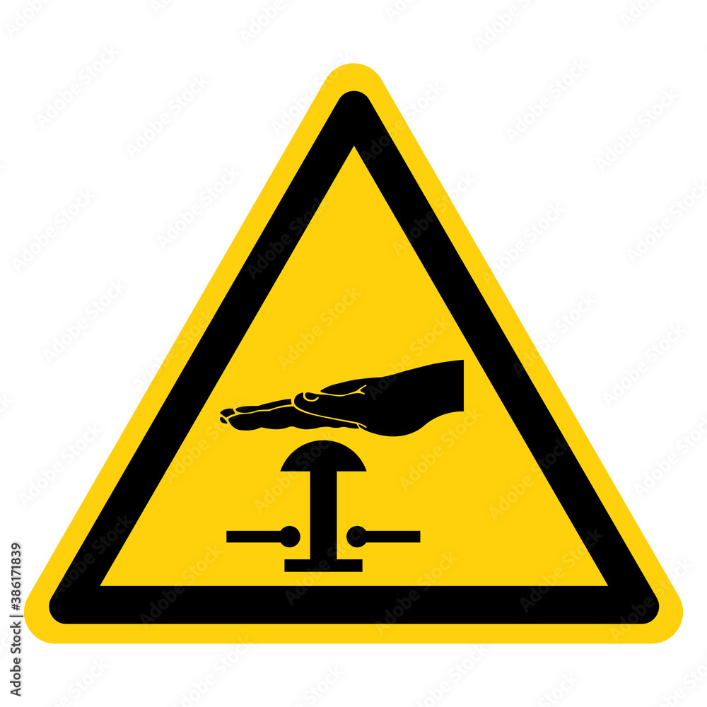 Emergency Stop Push Button Symbol Sign, Vector Illustration, Isolate On ...