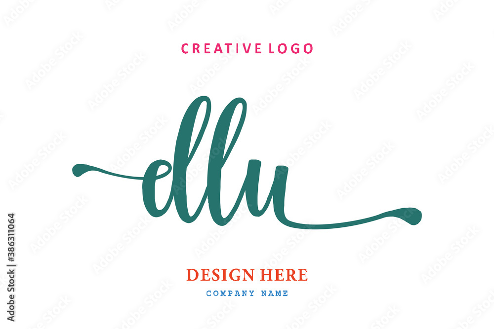 logo composition of the letter DLU is simple easy to understand, simple ...