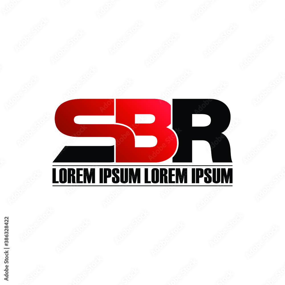 SBR letter monogram logo design vector Stock Vector | Adobe Stock