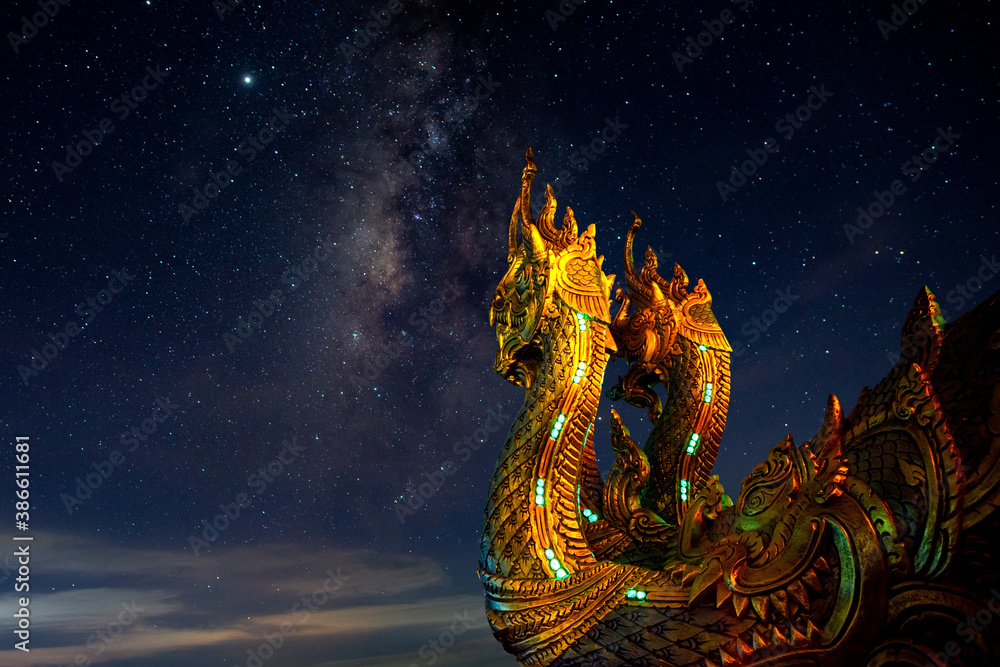 Buddhist serpent and star background with noise and grain. Stock Photo ...