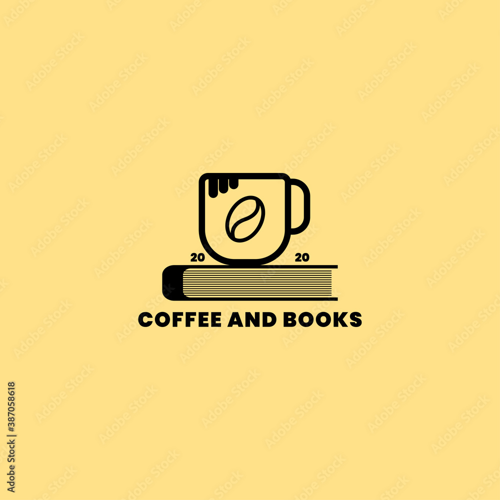 Editable coffee logo and book template for coffee shop logo purposes ...