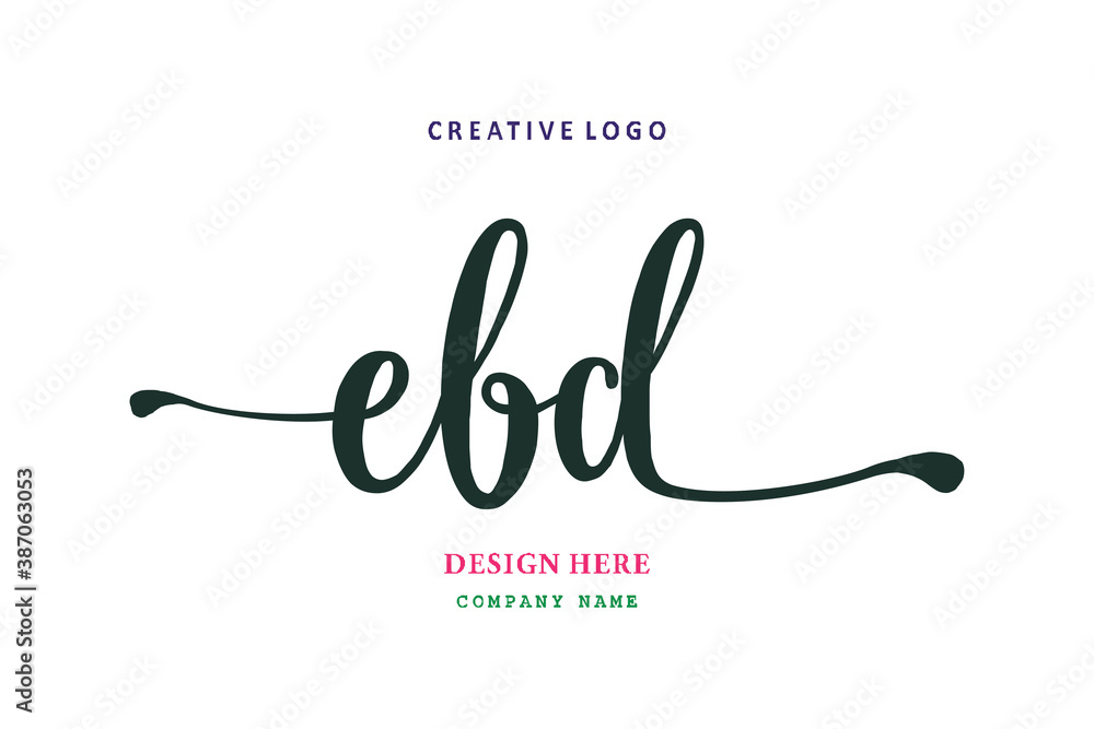 logo composition of the letter EBD is simple, easy to understand and ...