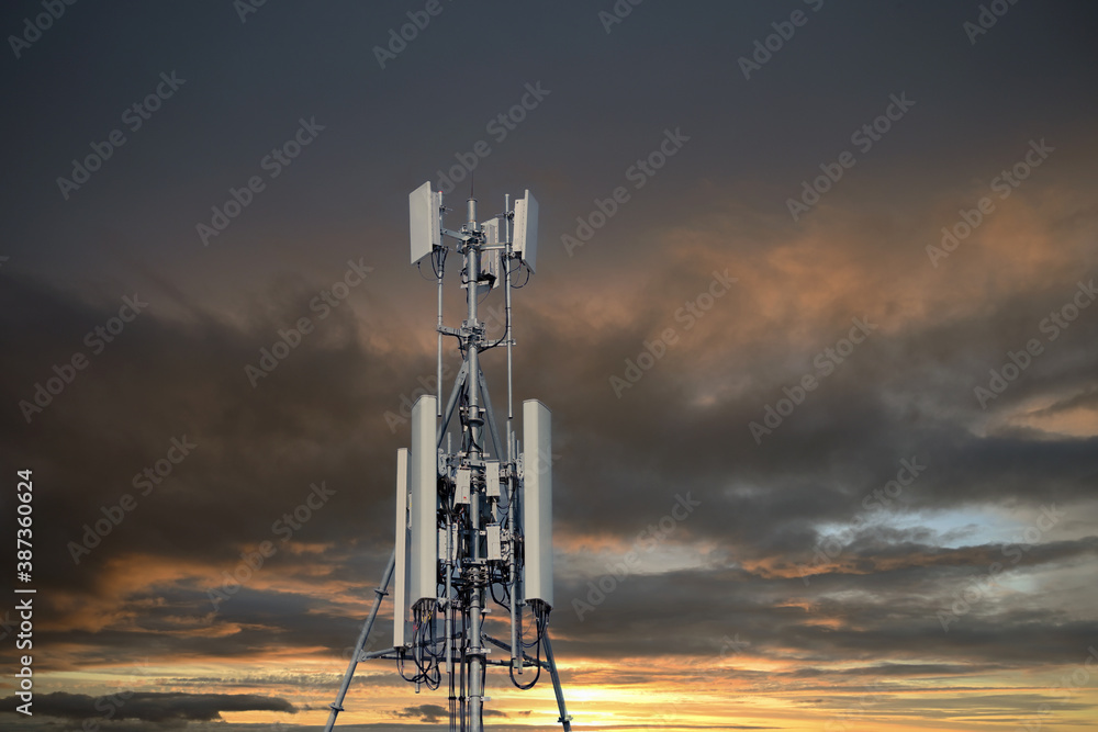 4G and 5G cellular. Macro Base Station or Base Transceiver Station ...