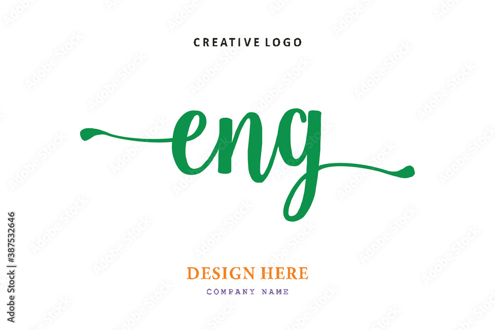 ENG lettering logo is simple, easy to understand and authoritative ...