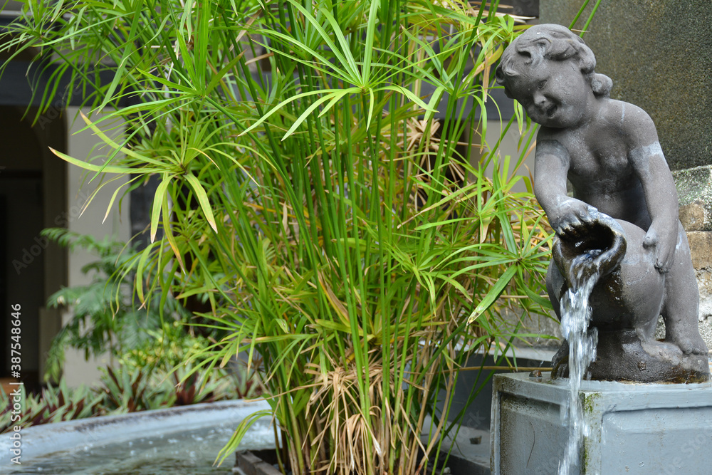 Colegio de San Juan Letran water fountain statue in Manila, Philippines ...