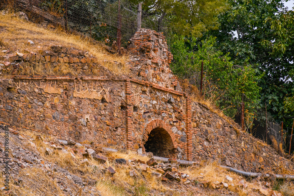 Mining ruins of Minas de Horcajo, Almodovar del Campo, Ciudad Real ...