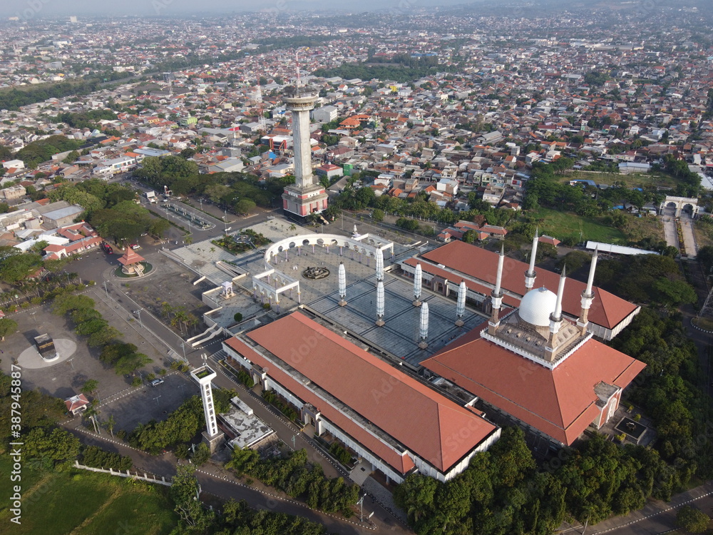 the grandeur of the Great Mosque of Central Java, Semarang Indonesia ...
