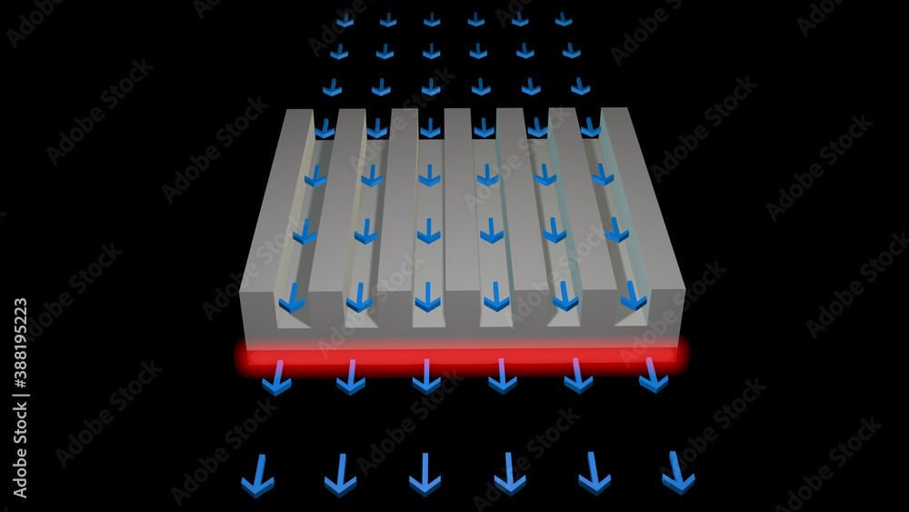 Microchannel heat exchange cooling system. Microfluidic cooling system ...