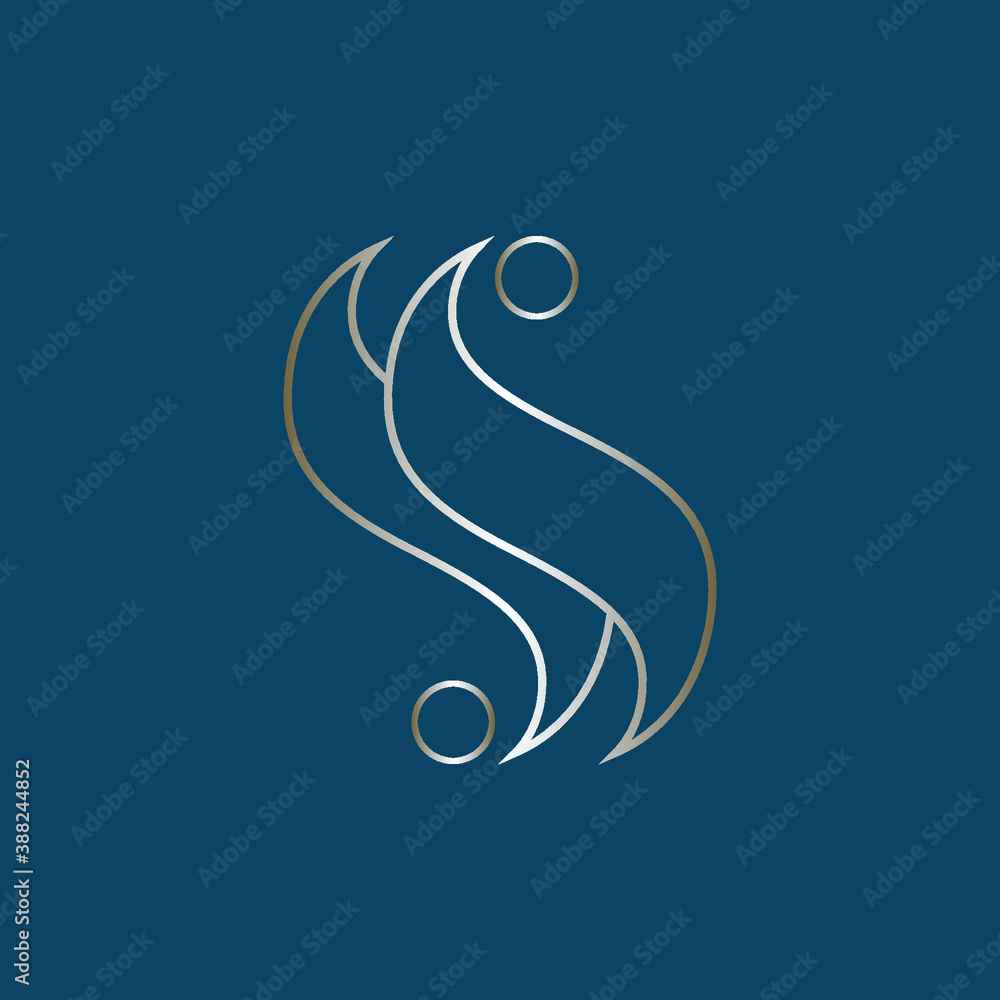 Stock-Vektorgrafik „SS monogram logo.Vector icon containing letter s in ...
