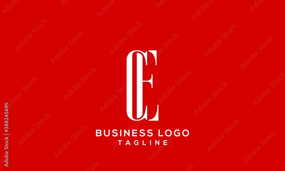 letter CE logo design vector template. Stock Vector | Adobe Stock