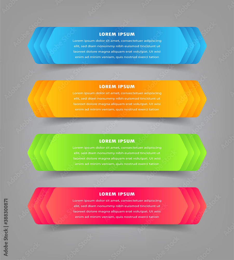 modern text box template, banner Infographics Stock Vector | Adobe Stock