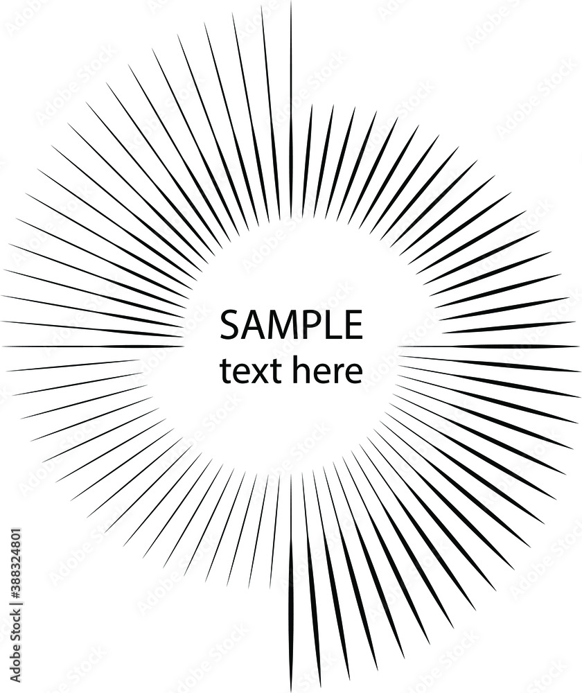Vector de Stock Black radial rotated lines in spiral form. Vector ...