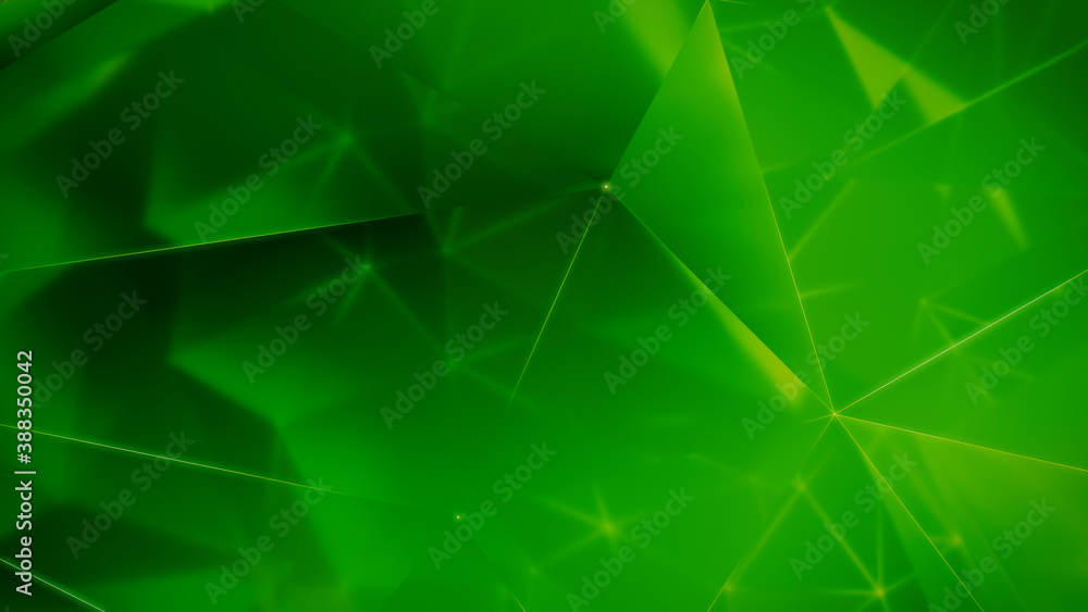 Futuristic, High Tech, green and yellow background, with network lines ...