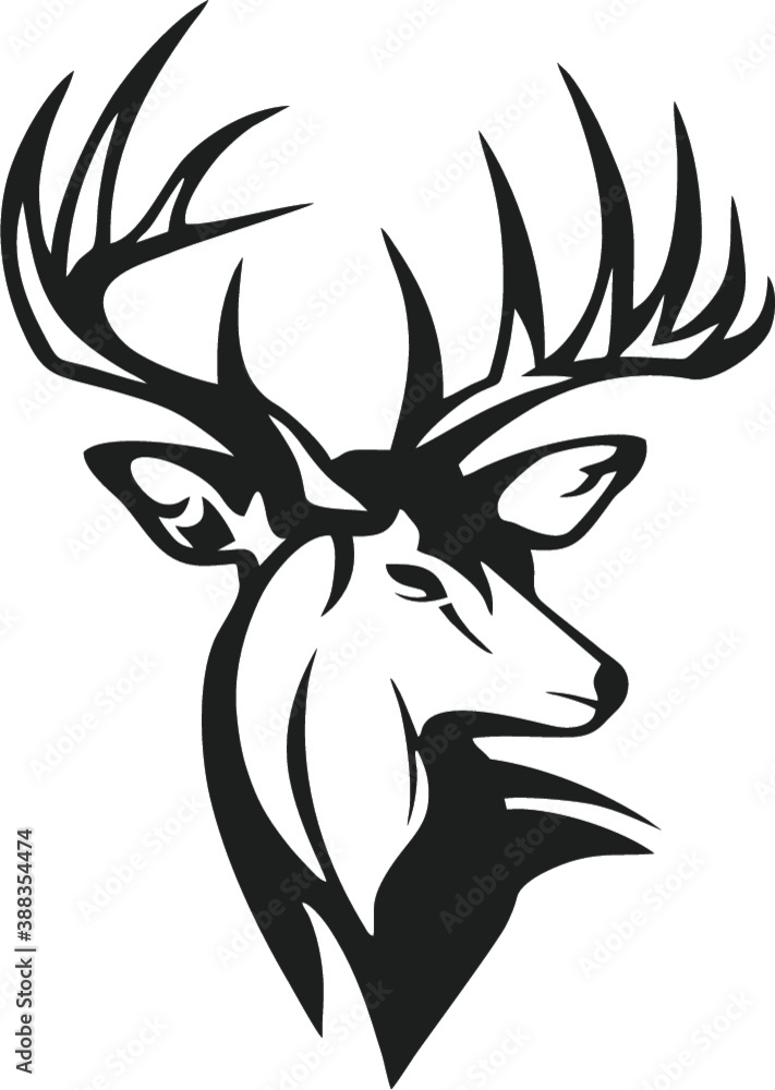Deer Head SVG ,Deer svg, Deer Clipart,Deer Head Clipart Stock Vector ...