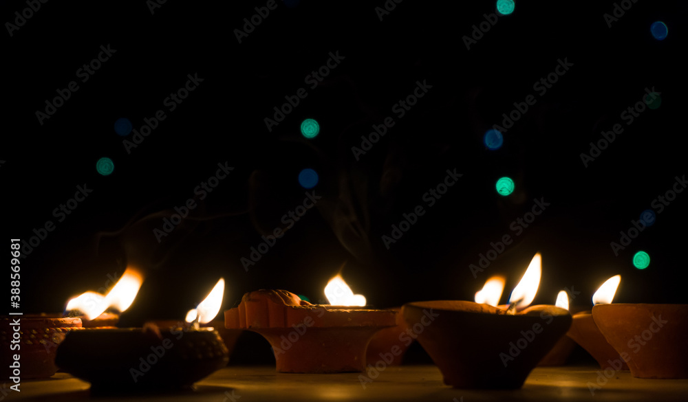 Photo Stock Diwali Diya(oil lamp) also known as diva. Diwali is biggest ...