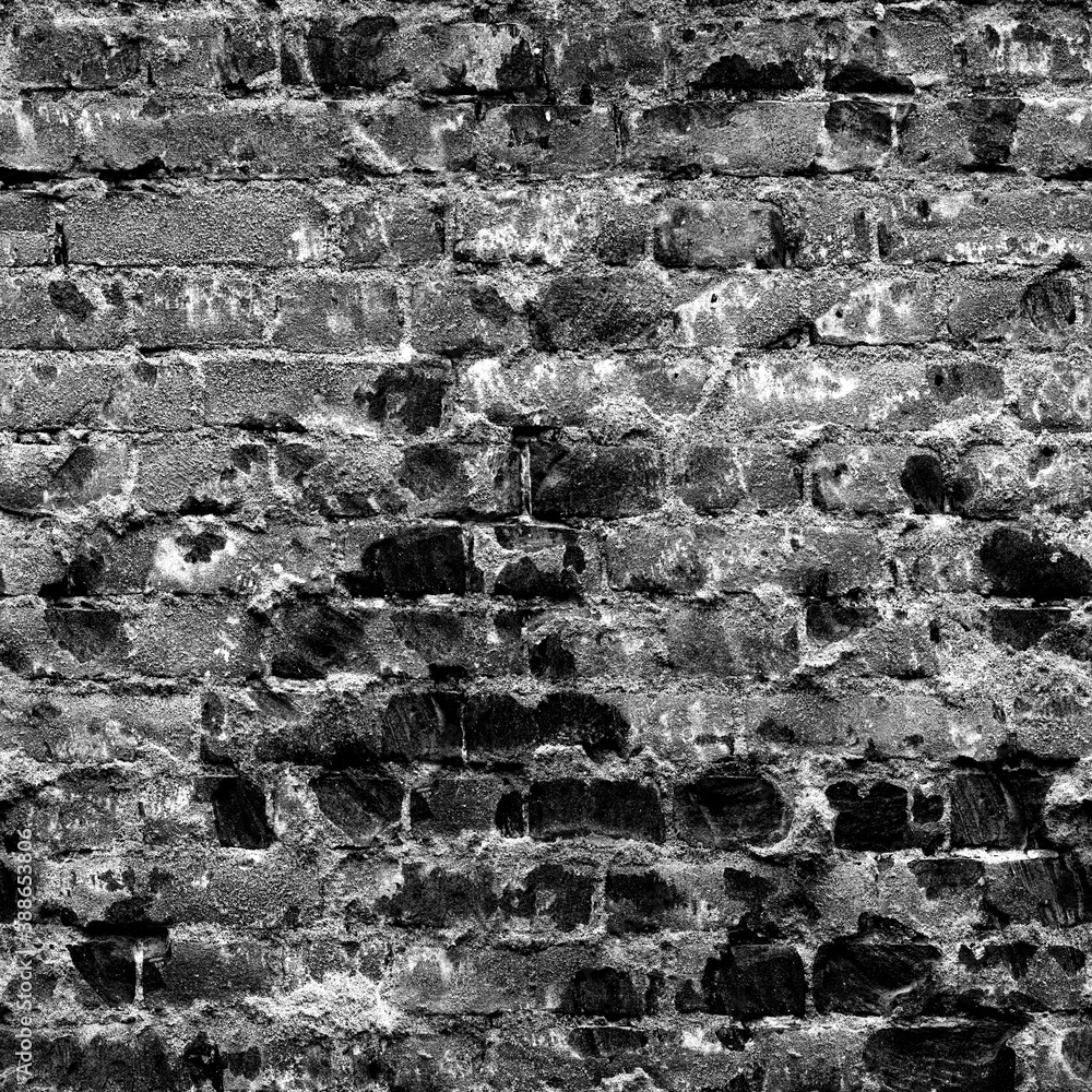 8K wall bricks roughness texture, height map or specular for ...