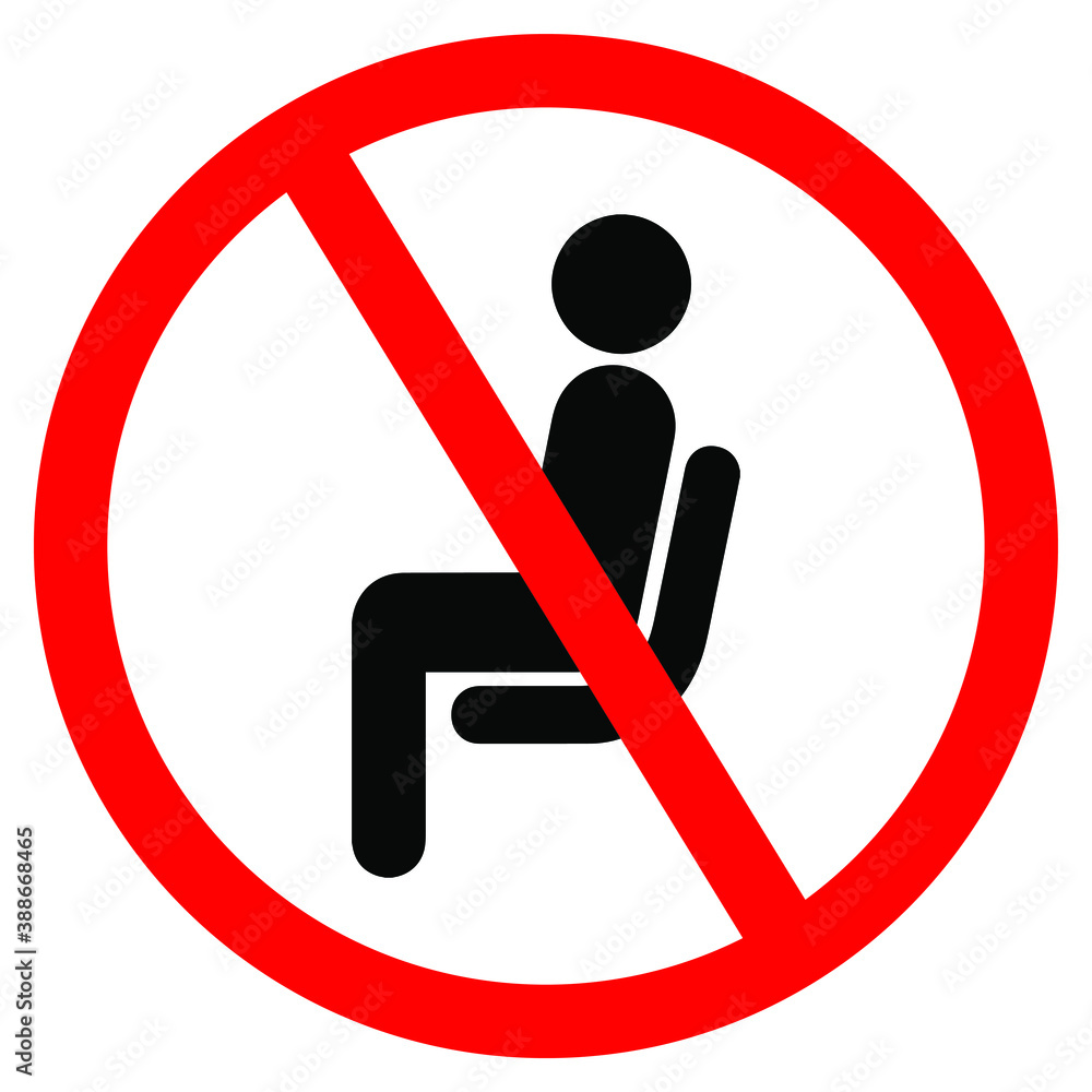 Do Not Sit Here Signage for restaurants and public places inorder to ...