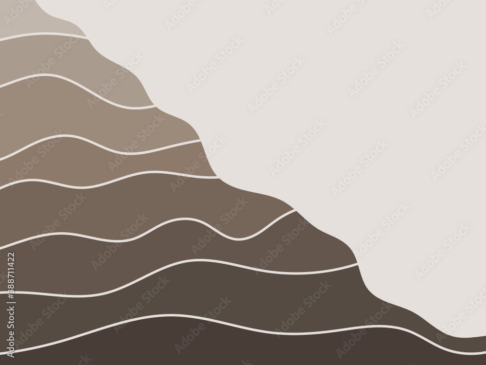 Geologic layered slope. Sedimentary structure. Stock Vector | Adobe Stock