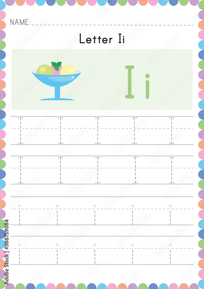 Alphabet Tracing Worksheet. Alphabet activity for pre schoolers and ...