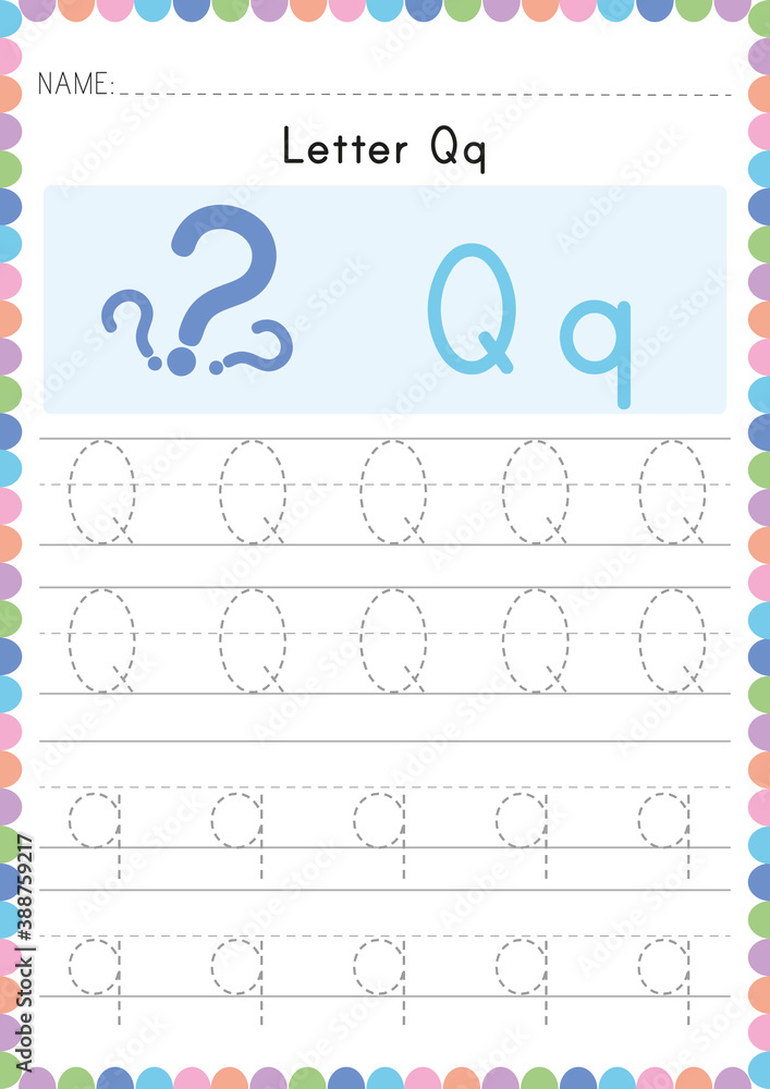 Alphabet Tracing Worksheet. Alphabet activity for pre schoolers and ...