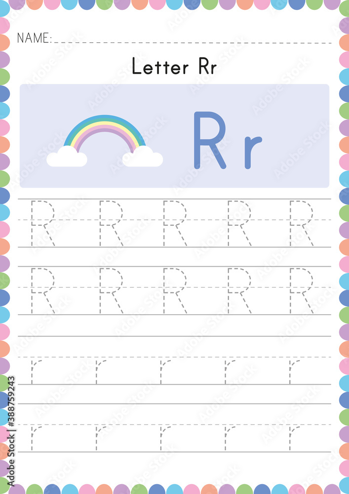 Alphabet Tracing Worksheet. Alphabet activity for pre schoolers and ...