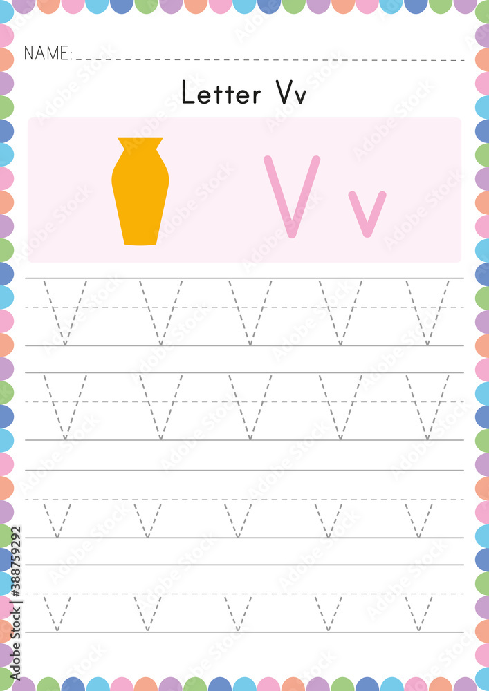 Alphabet Tracing Worksheet. Alphabet activity for pre schoolers and ...
