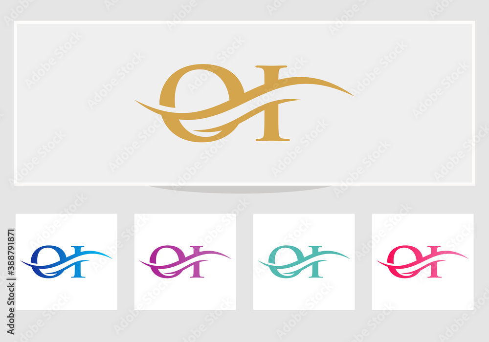 OI logo design. Creative and Minimalist Letter OI Logo Design with ...