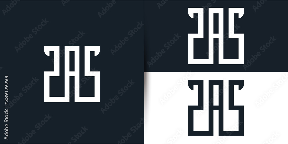 Minimal Letter ZAS Logo Design, Outstanding Professional Elegant Trendy ...