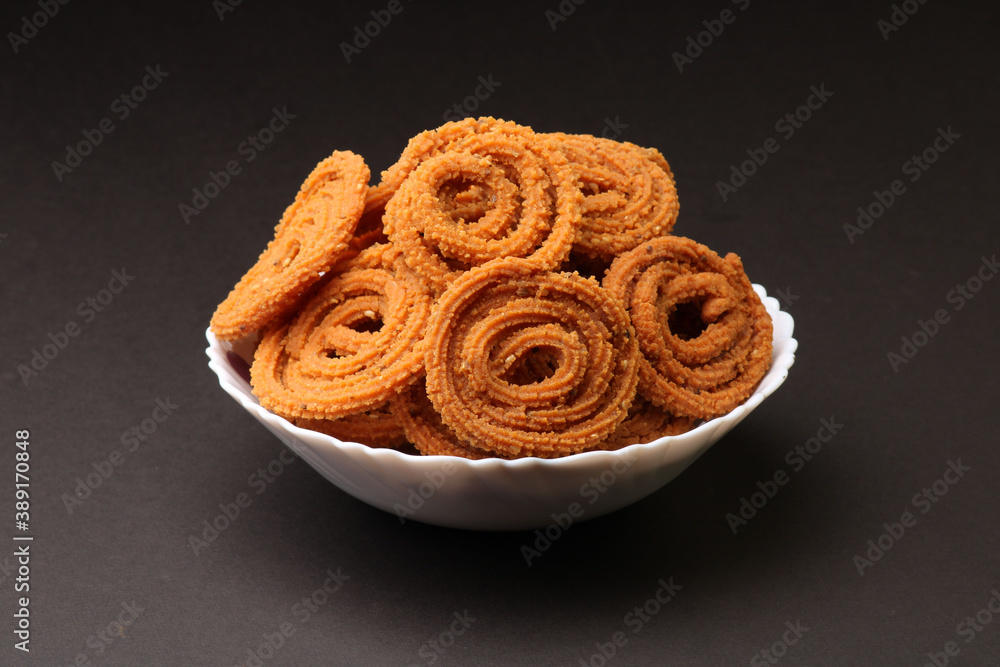 Indian Traditional Tea Time Snack Chakli, a deep fried snack, It is ...