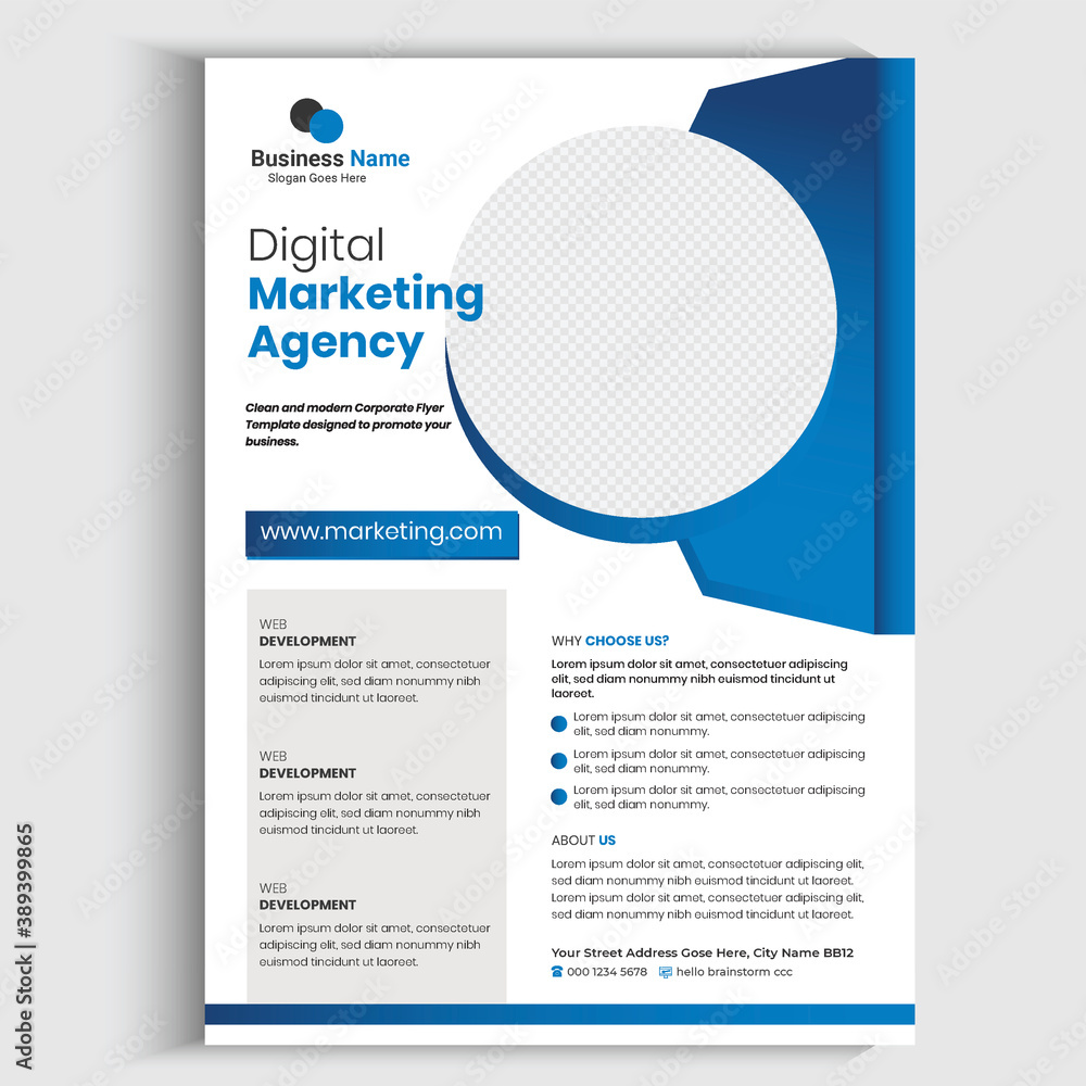 Corporate Business Flyer poster pamphlet brochure cover design layout ...