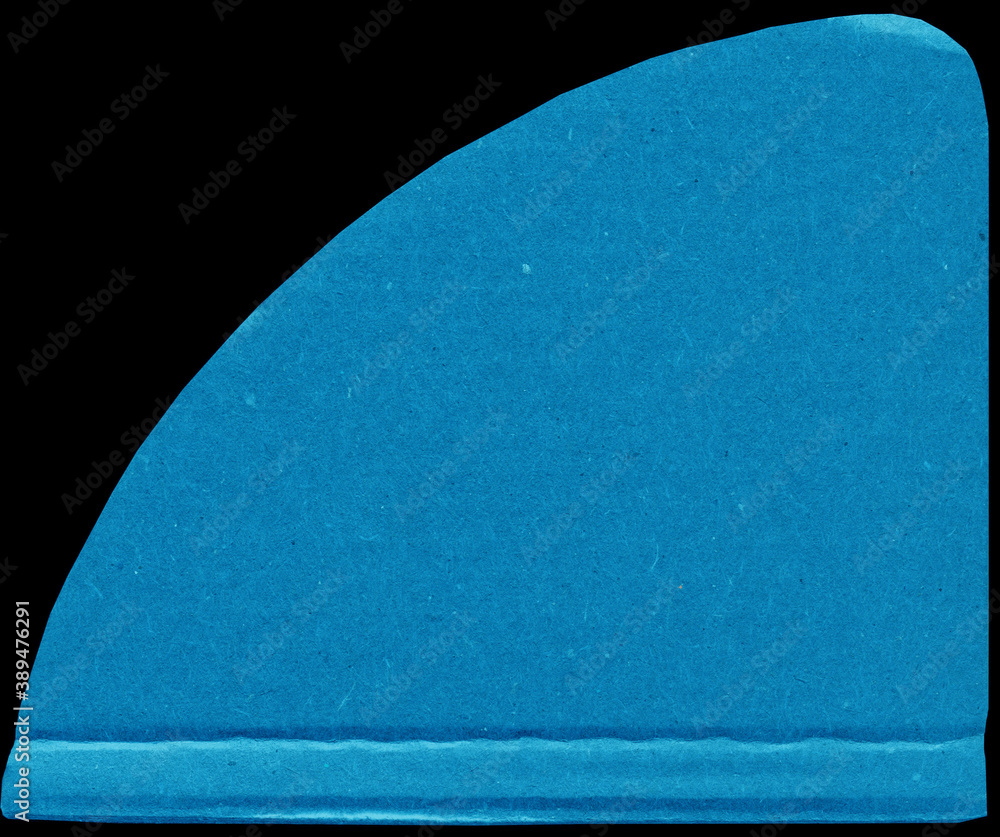 Close up of a blue vintage torn sheet of carton. Cardboard paper ...