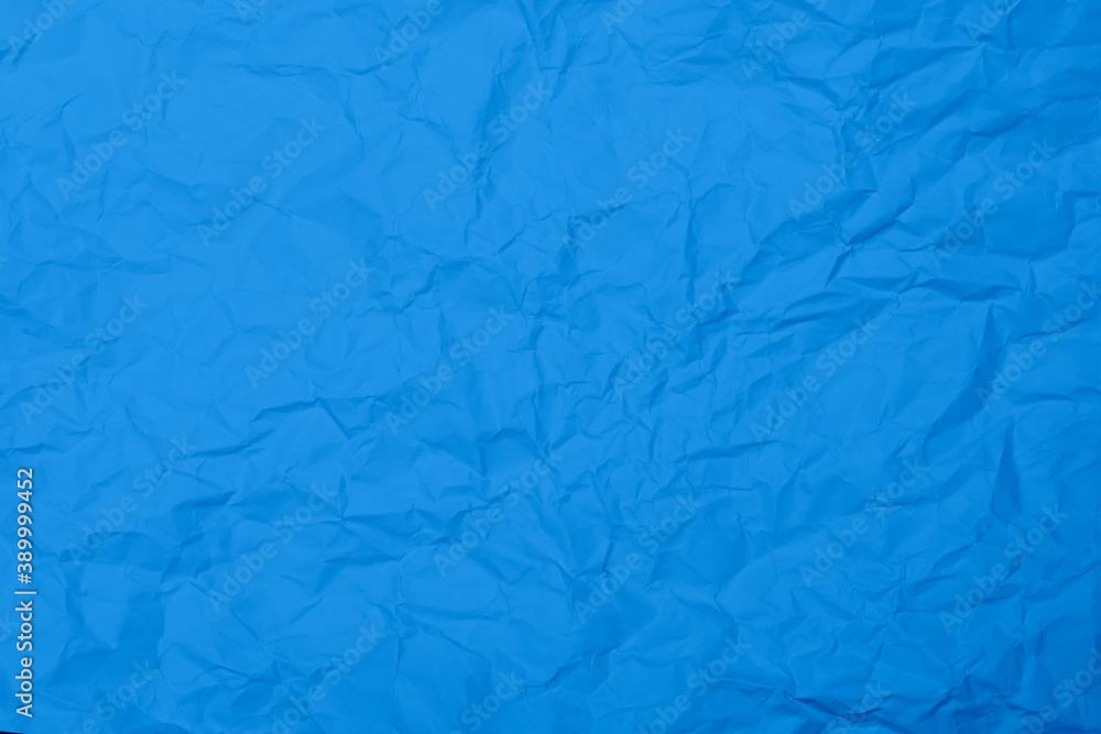 Blue crumpled paper texture background. Blue wrinkled paper texture ...