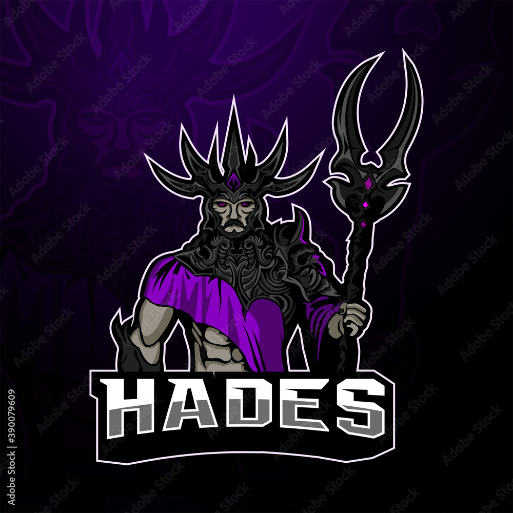 Image vectorielle Stock Hades esport mascot logo design | Adobe Stock