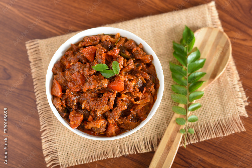 Spicy beef curry. Goan style beef vindaloo. Traditional Indian Lamb or ...