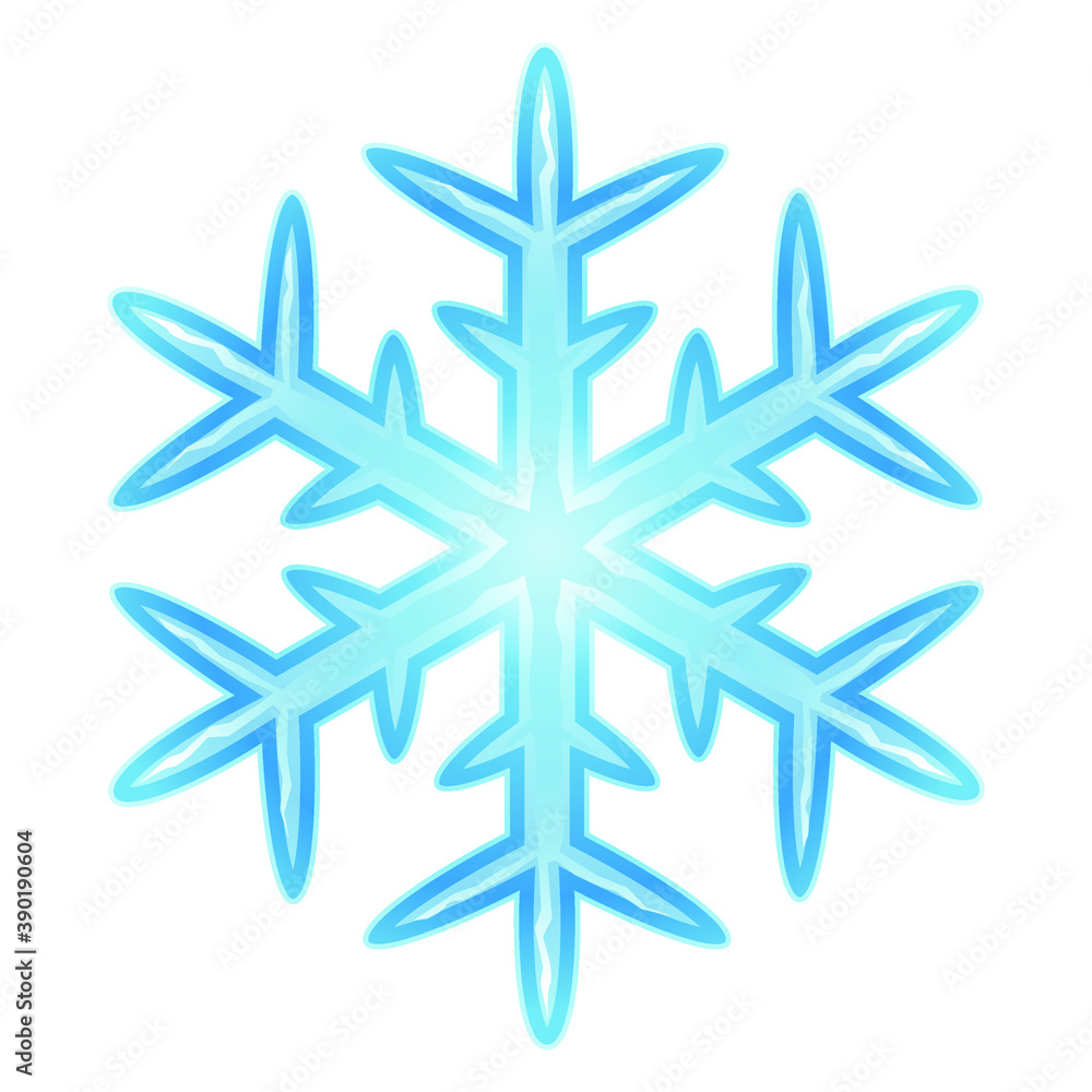 Snowflake Winter Season Illustration. Christmas Holidays Vector Design ...