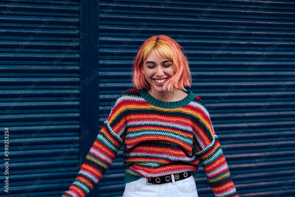 Cute Gen Z woman Stock Photo | Adobe Stock