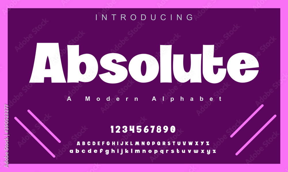 Absolute font. Elegant alphabet letters font and number. Classic ...