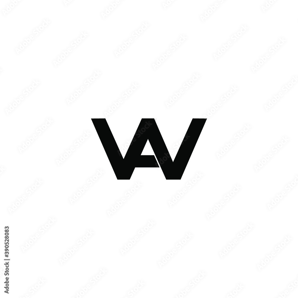 vav letter original monogram logo design Stock Vector | Adobe Stock