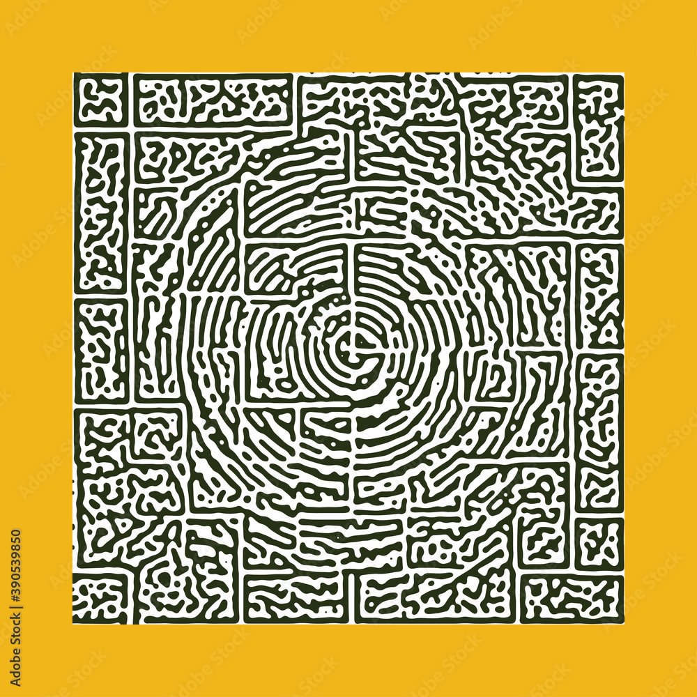 Reaction diffusion or turing pattern vector design caused by reaction ...