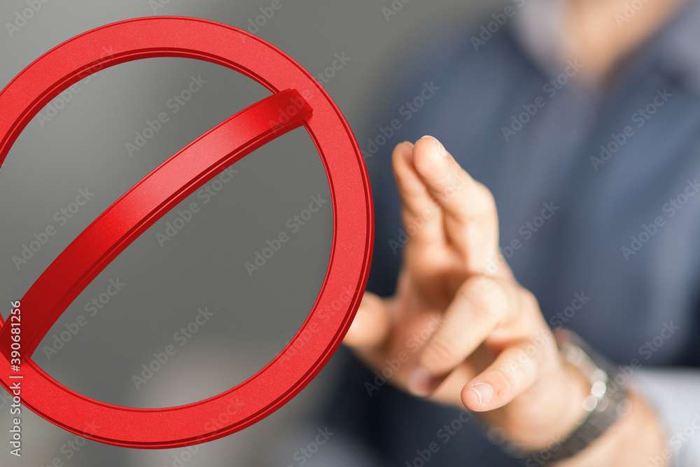 warning stop sign attention symbol Stock Photo | Adobe Stock