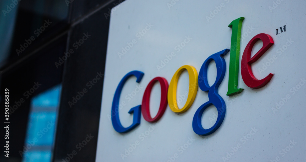 Photo Stock Dublin, Ireland- October 7, 2014: A picture of the Google ...