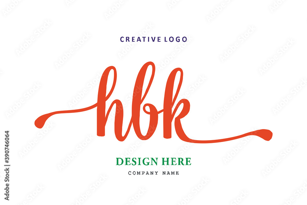 HBK lettering logo is simple, easy to understand and authoritative ...