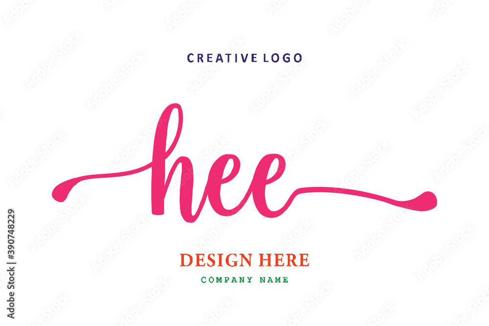 HEE lettering logo is simple, easy to understand and authoritative ...