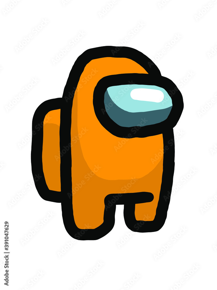 among-us character, vector illustration Stock Vector | Adobe Stock