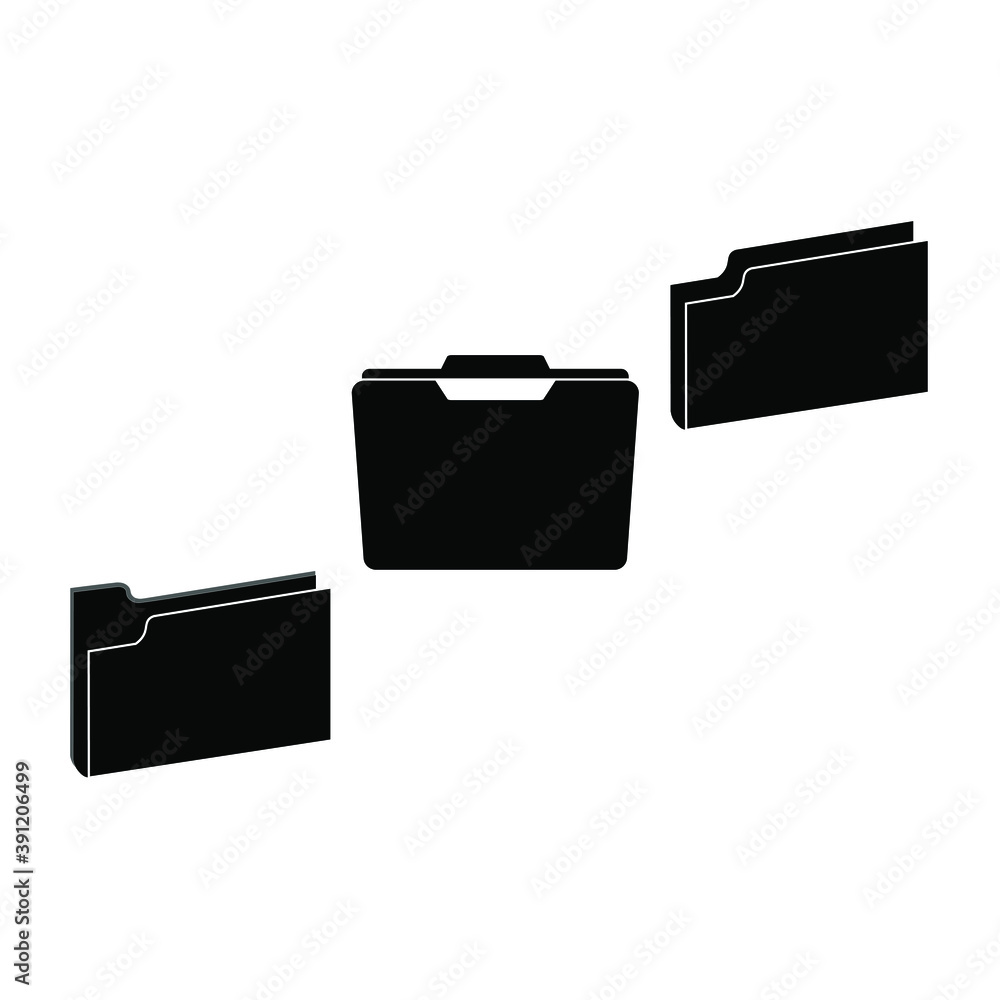 Documents folder icon. File images set. Symbol for application and ...