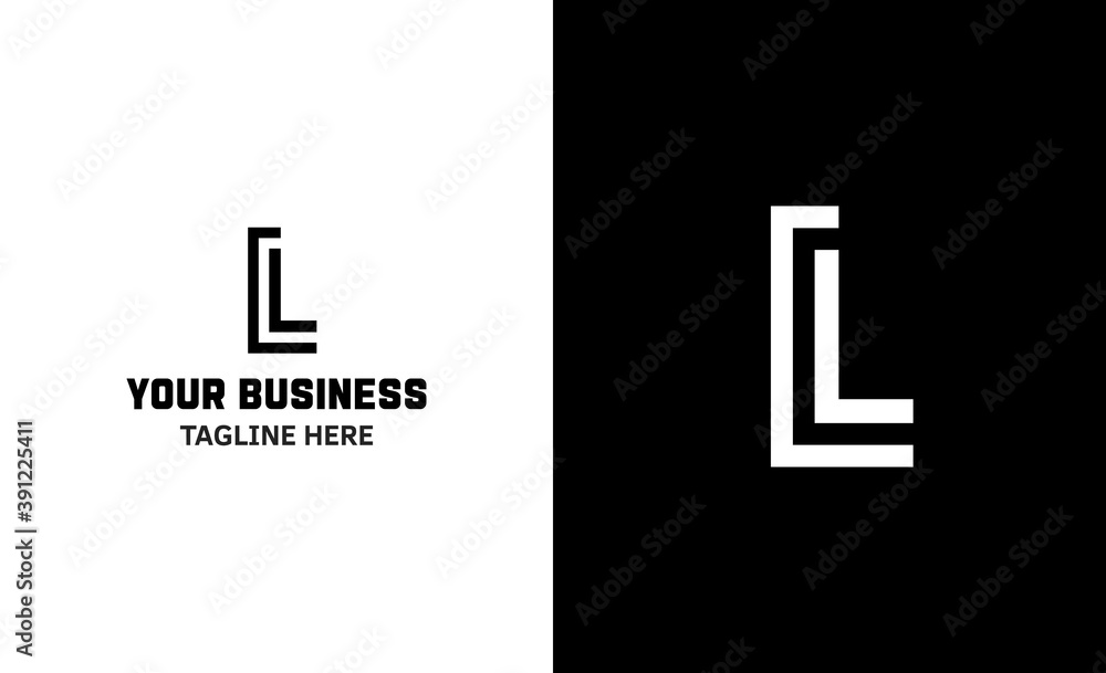 Letter L minimal vector logo. Icon mark design template Stock Vector ...
