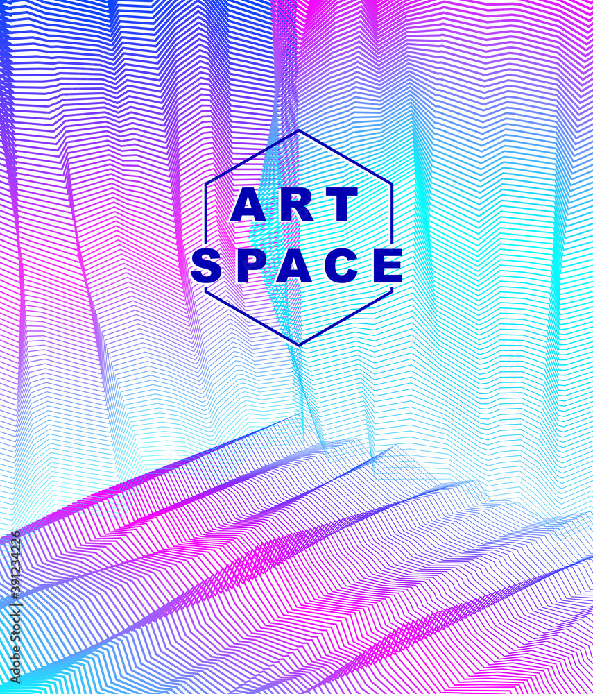 Abstract art vector background for modern trendy great design, line art ...