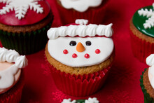 Snowman Cupcake Free Stock Photo - Public Domain Pictures